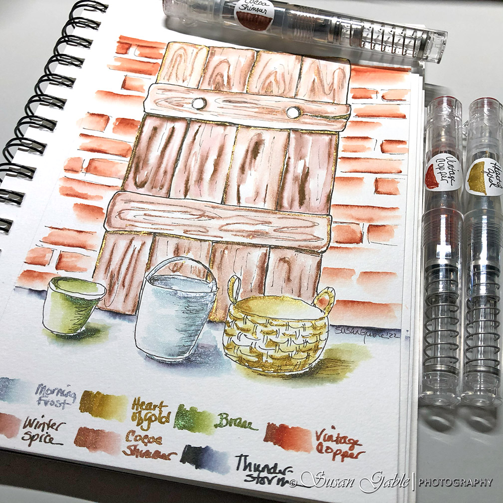 Random Sketch of a Wall – SusieG Studio