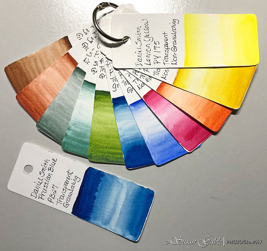 Creating My Own Watercolor Swatch Cards – SusieG Studio